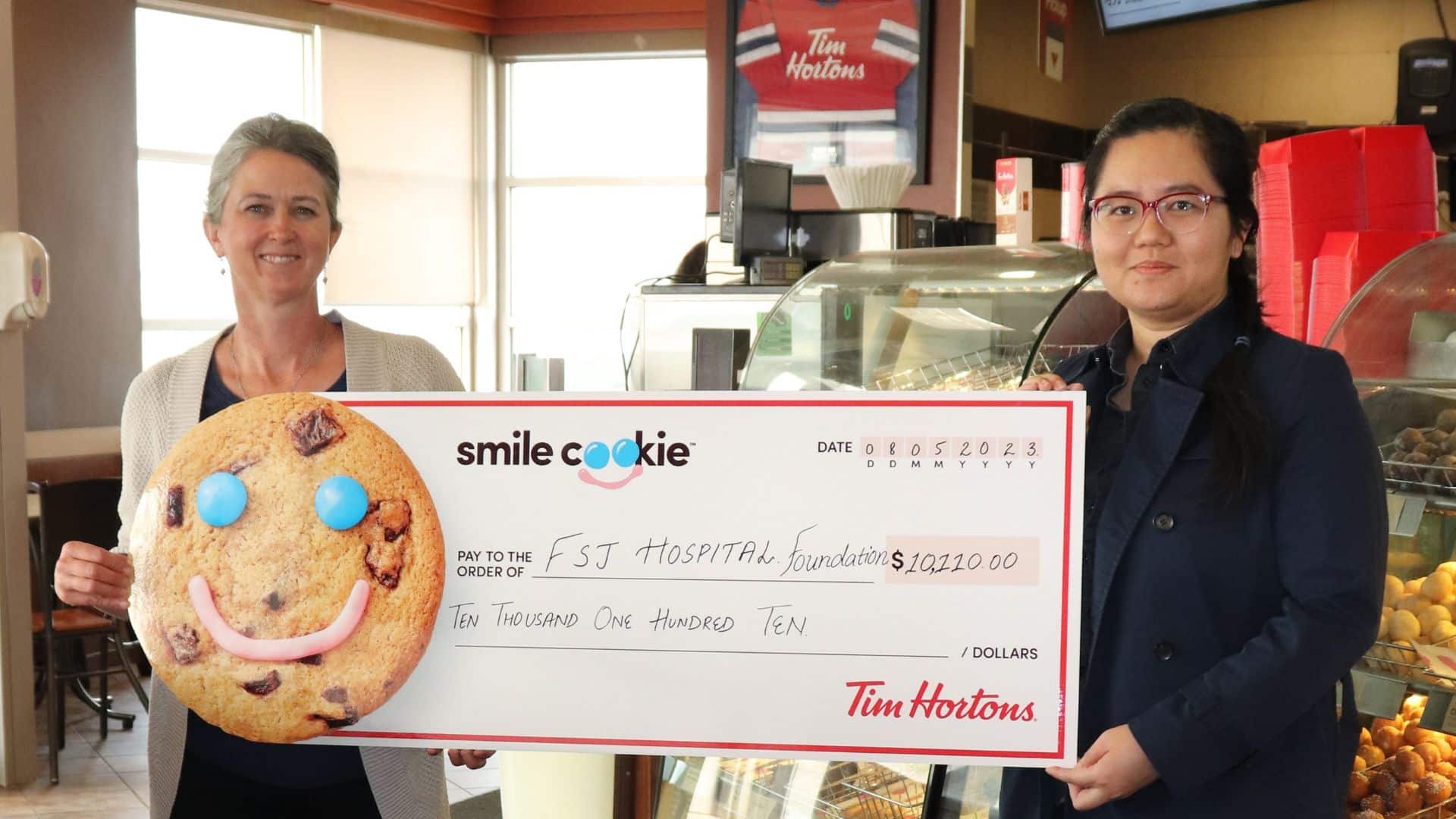 FSJ-Hospital-Foundation-executive-director-and-Tim-Hortons-Manager ...