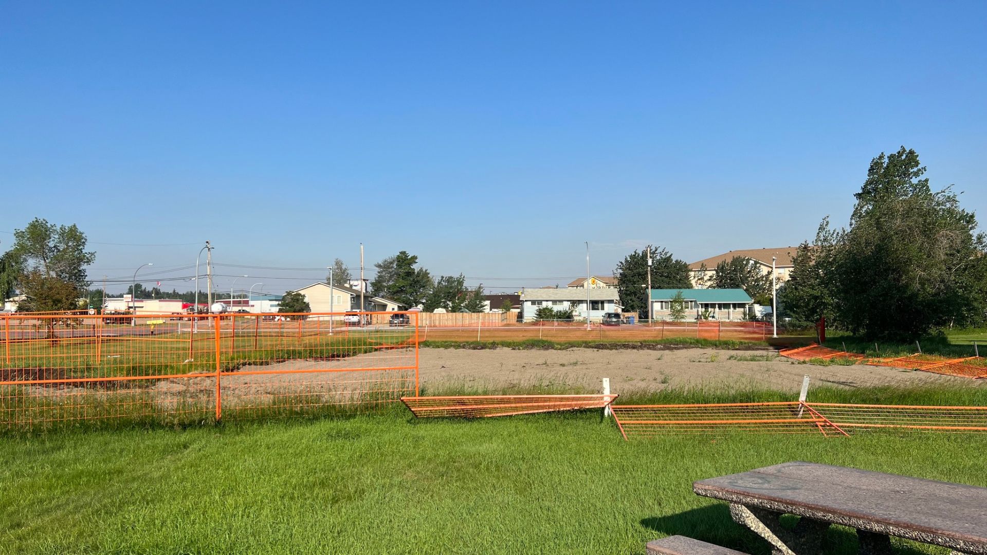 Mathew's Park upgrades stalled due to delivery delays