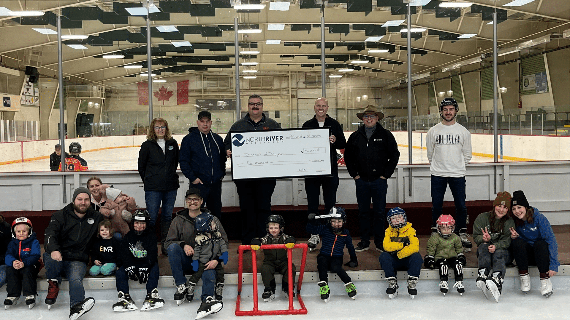 NorthRiver Midstream sponsors leisure ice skating in Taylor