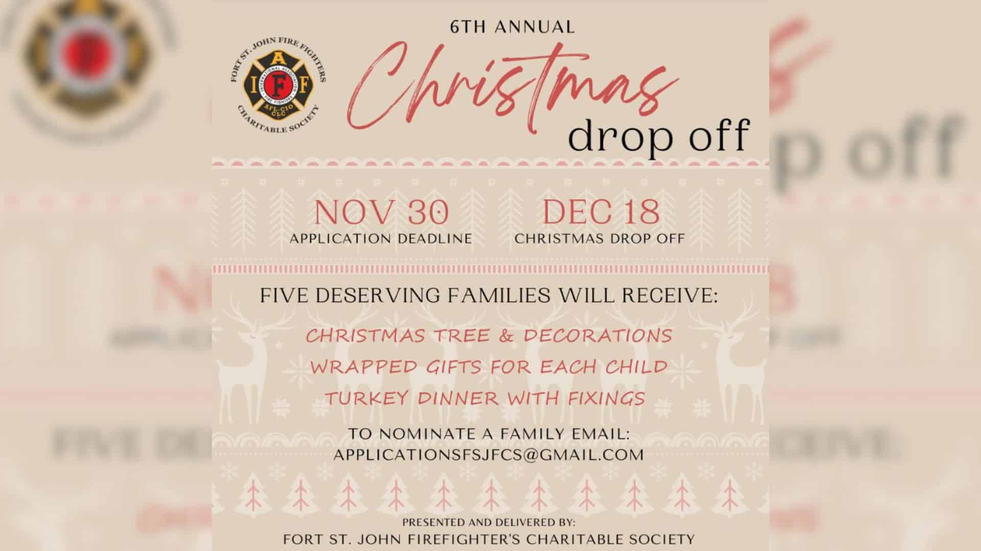 Fort St. John Firefighter’s Charitable Society accepting Christmas Drop ...