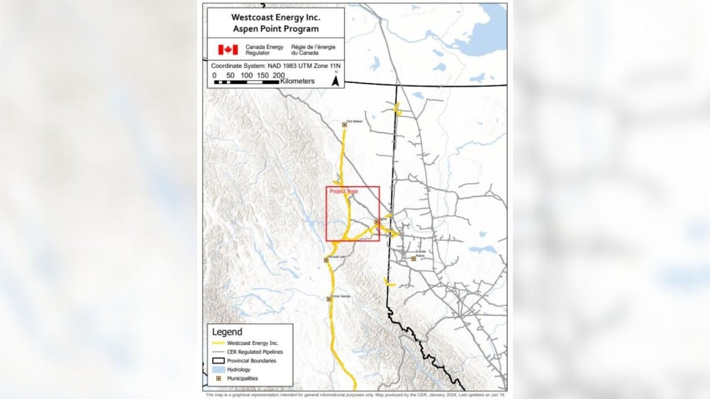 Canadian Energy Regulator approves Westcoast Energy pipeline project near Fort St. John