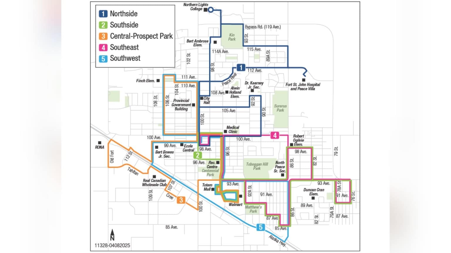New BC Transit Route 3 and 5 bus detours coming to Fort St. John