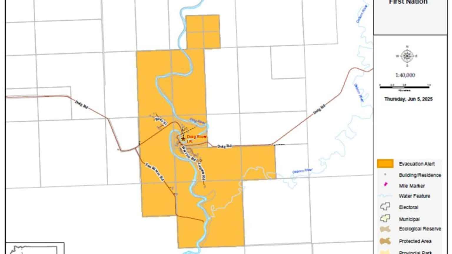 Doig River First Nation issues evacuation alert