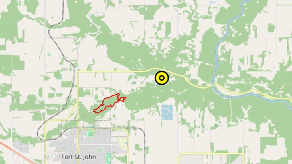 Small wildfire near Fort St. John contained by firefighters