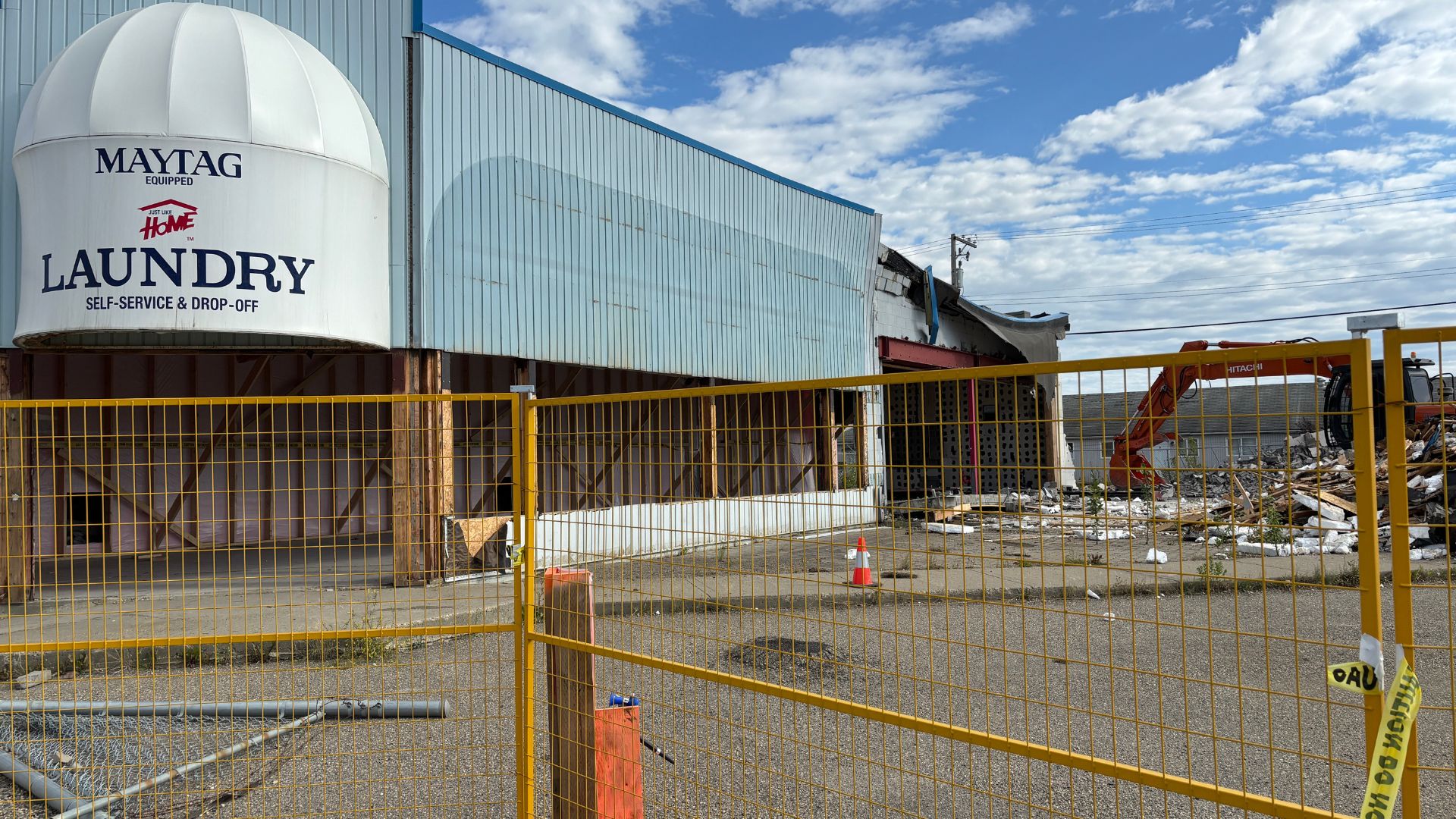 Fort St. John's former Maytag laundromat building demolished
