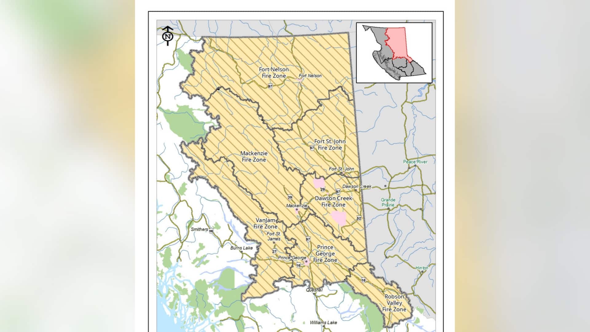 Campfire ban in effect for Prince George Fire Centre from Sep 8th
