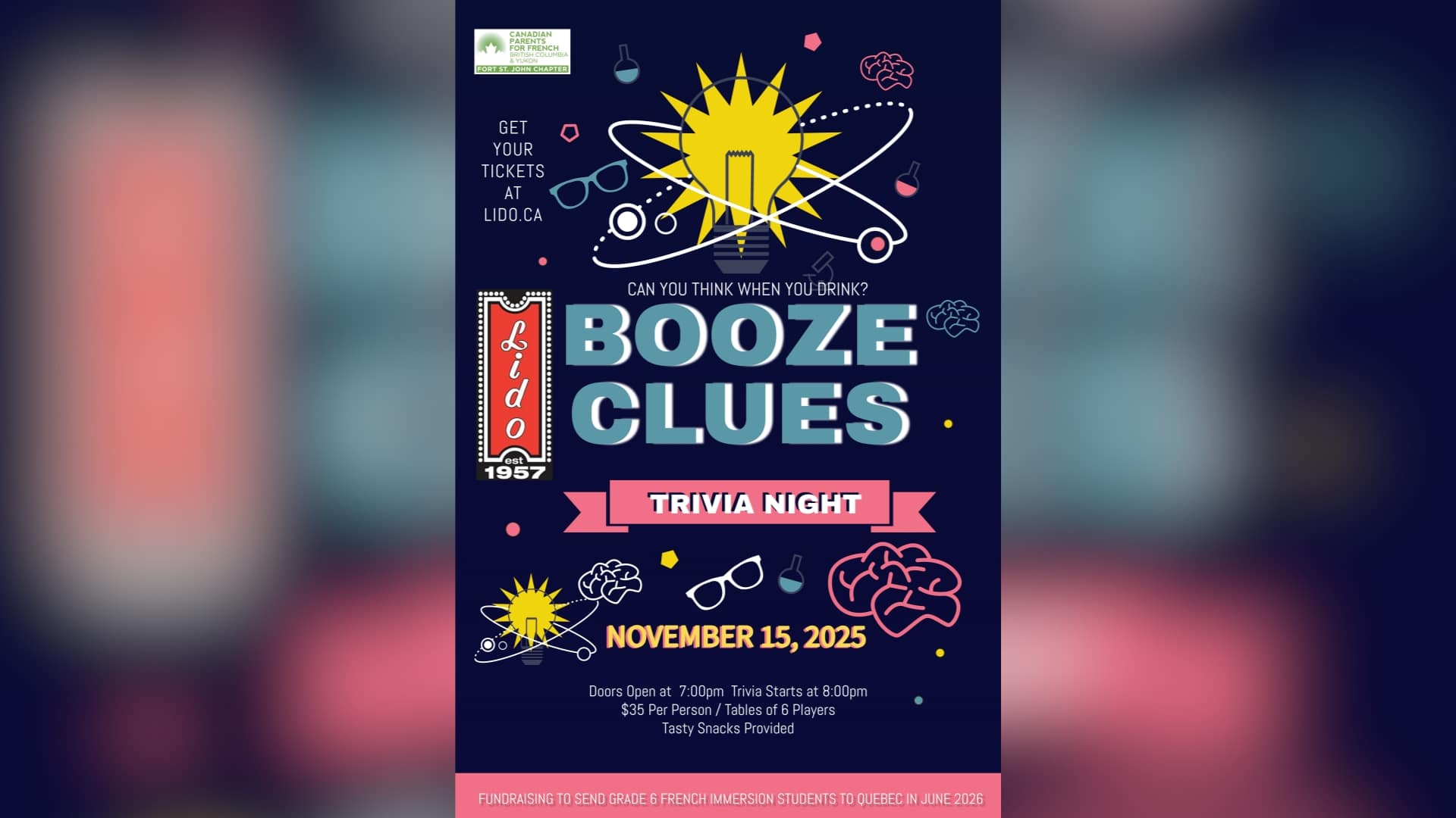 Booze Clues Trivia Night – Energeticcity.ca