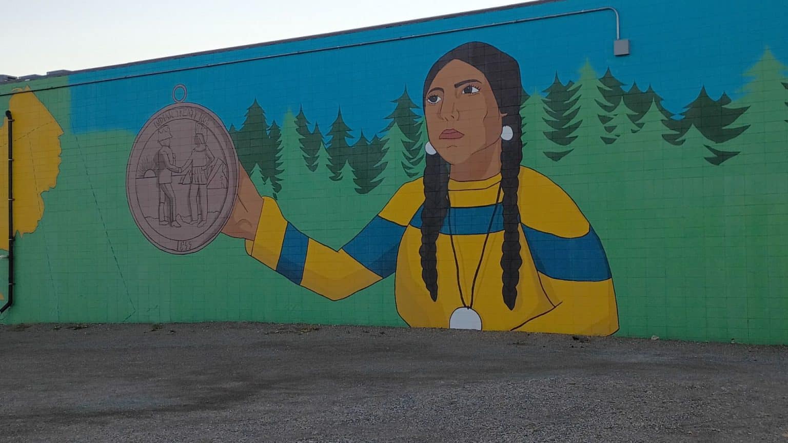 Mural on Fort St. John's Treaty 8 office finished