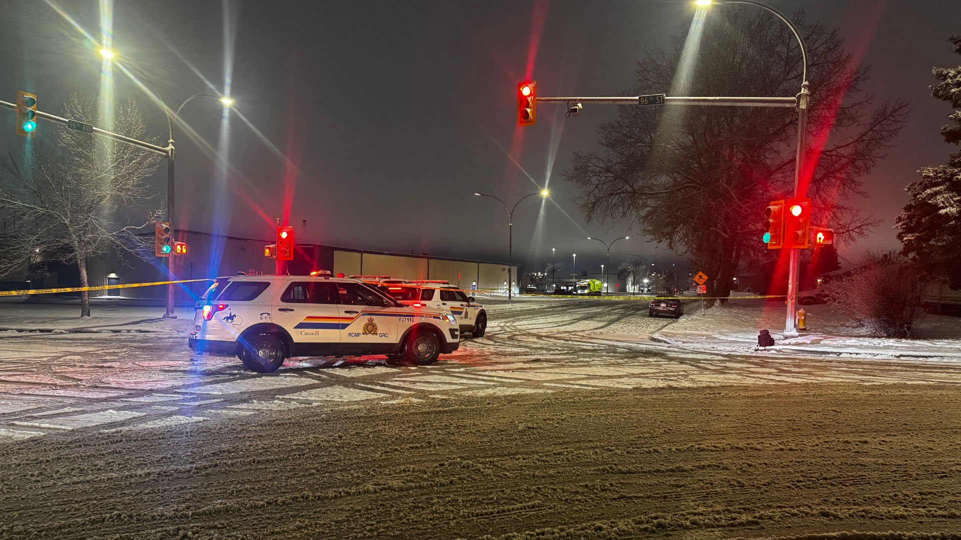 RCMP close 96th Street in Fort St. John near scene of shooting
