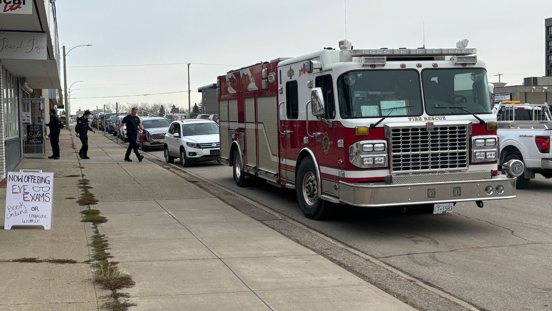 Firefighters help woman in sticky situation at jewellery store
