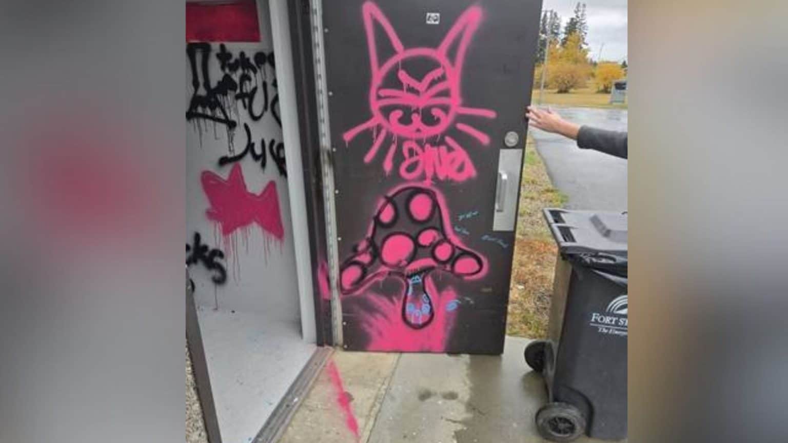 Mathews Park bathroom graffitied in third FSJ vandalism incident