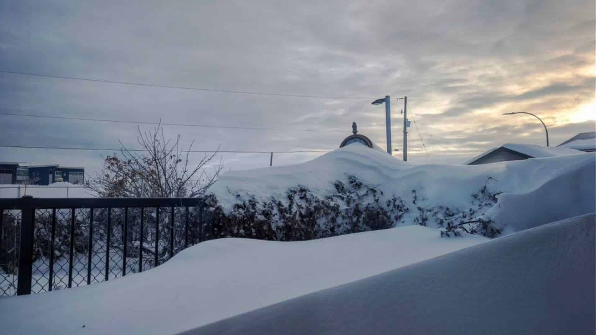 Half of average January snow falls on Fort St. John in first four days