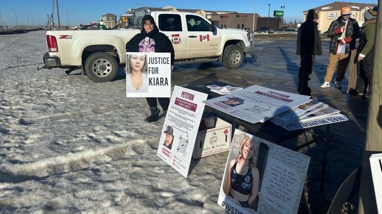 Protest in FSJ against freedom of man guilty of Kiara Agnew death